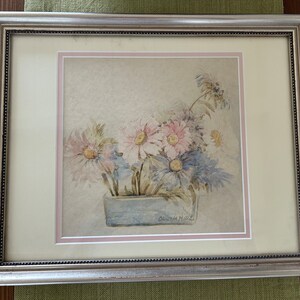 Vintage Original Watercolor Still Life Floral by Listed Artist Alice ...