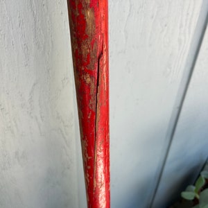 Vintage Pair Wooden Boat Oars Distressed Red Paint - Etsy