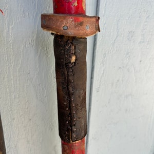 Vintage Pair Wooden Boat Oars Distressed Red Paint - Etsy