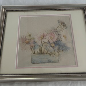 Vintage Original Watercolor Still Life Floral by Listed Artist Alice ...
