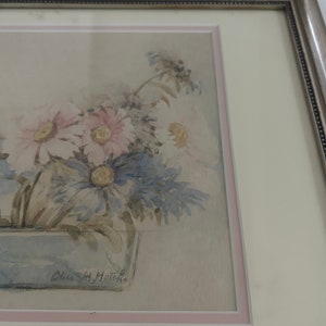 Vintage Original Watercolor Still Life Floral by Listed Artist Alice ...