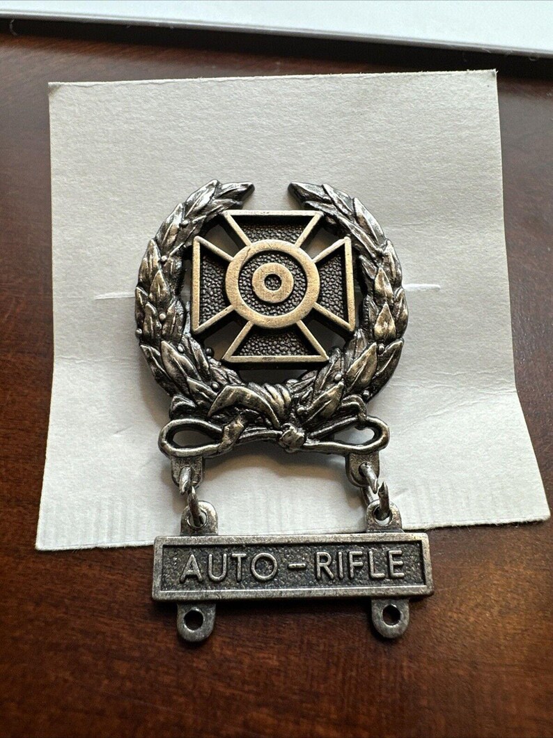Army Qualification Badge ‘“auto Rifle” Pin New Old Stock NOS - Etsy