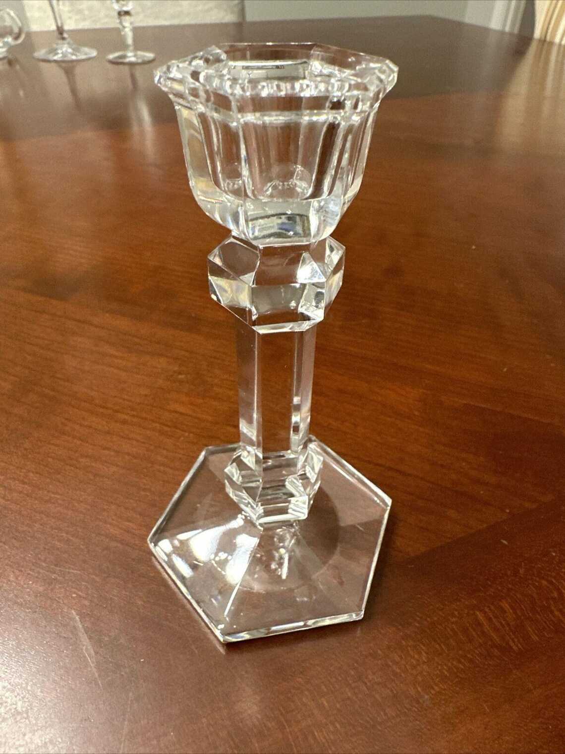 Vintage Single VAL ST. LAMBERT Crystal Candlestick 5” Tall - Etsy