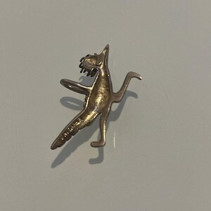 Vintage Sterling Silver Road Runner Pendant With Red Rhinestone Eye - Etsy