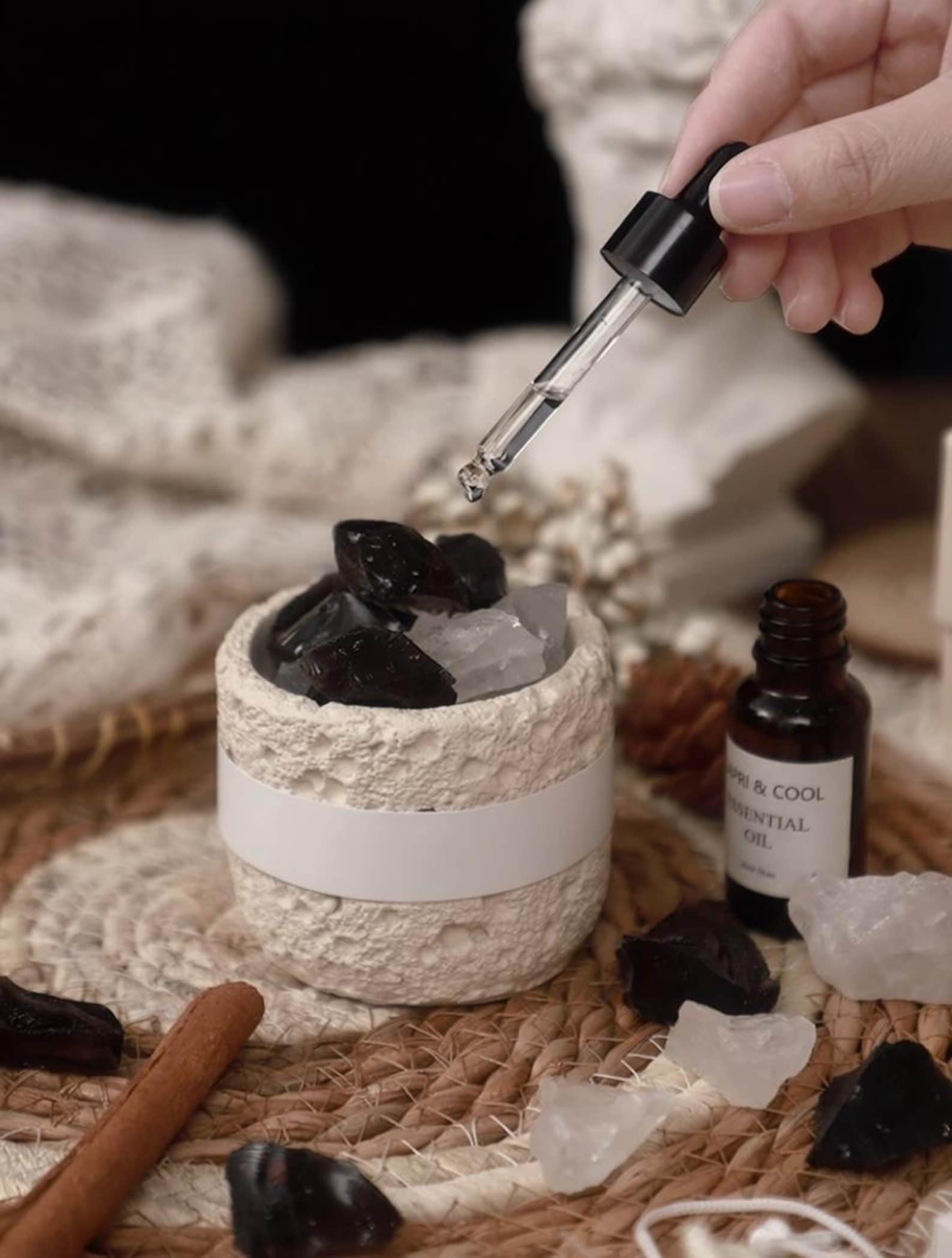 Luxury Aromatherapy Diffuser Gift Set: Porous Stone & Essential Oil - Etsy