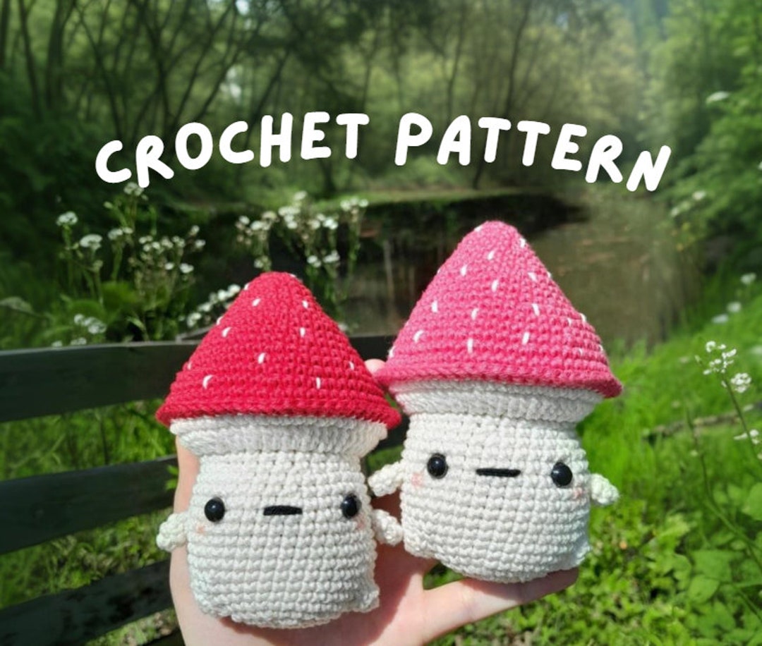 Crochet PATTERN Mushroom Friend Digital Amigurumi Small Tutorial ...