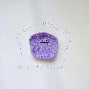 Ditto Amigurumi PATTERN 2 in 1 Crochet Plushie Coaster DIY Toy Tutorial ...