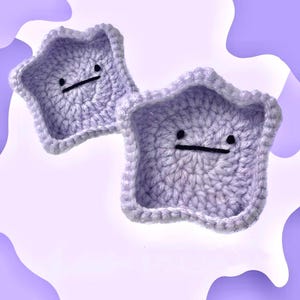 Ditto Amigurumi PATTERN 2 in 1 Crochet Plushie Coaster DIY Toy Tutorial ...