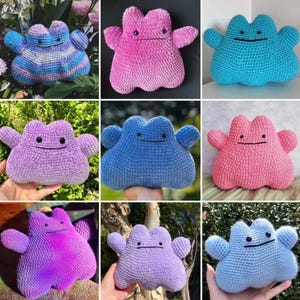 Ditto Amigurumi PATTERN 2 in 1 Crochet Plushie Coaster DIY Toy Tutorial ...