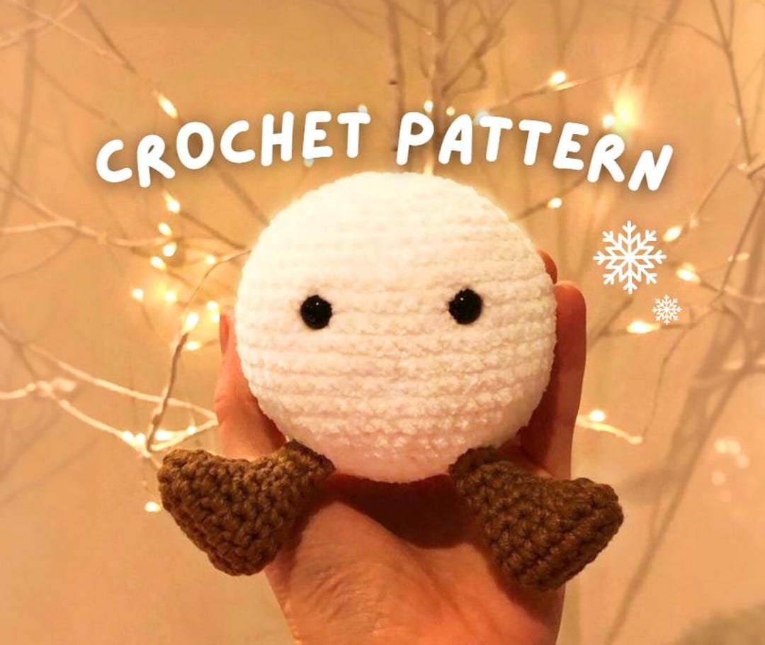 Snowball Legs Pattern Crochet Christmas NO SEW Plush Tree Ornament Kids ...