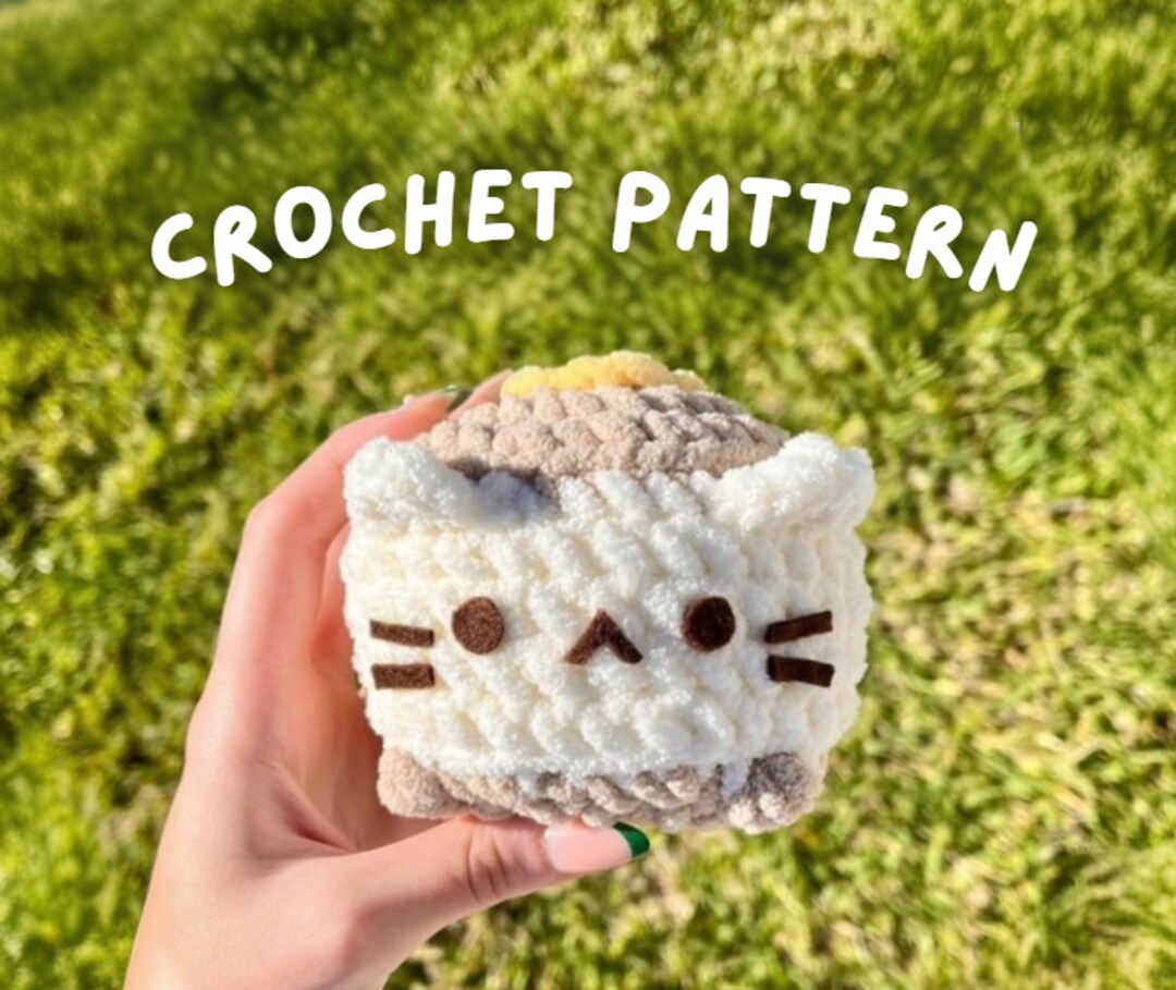 Cat Loaf Crochet PATTERN Butter Pancake Digital Amigurumi Thick Bun ...