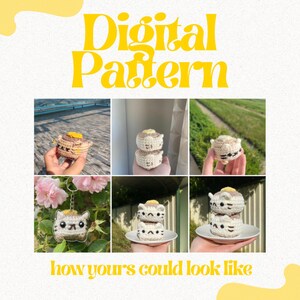 Cat Loaf Crochet PATTERN Butter Pancake Digital Amigurumi Thick Bun ...