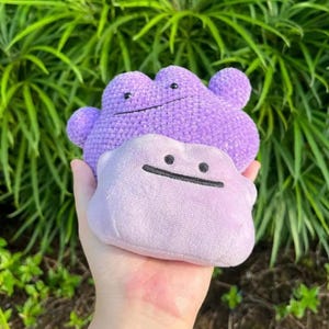 Ditto Amigurumi PATTERN 2 in 1 Crochet Plushie Coaster DIY Toy Tutorial ...