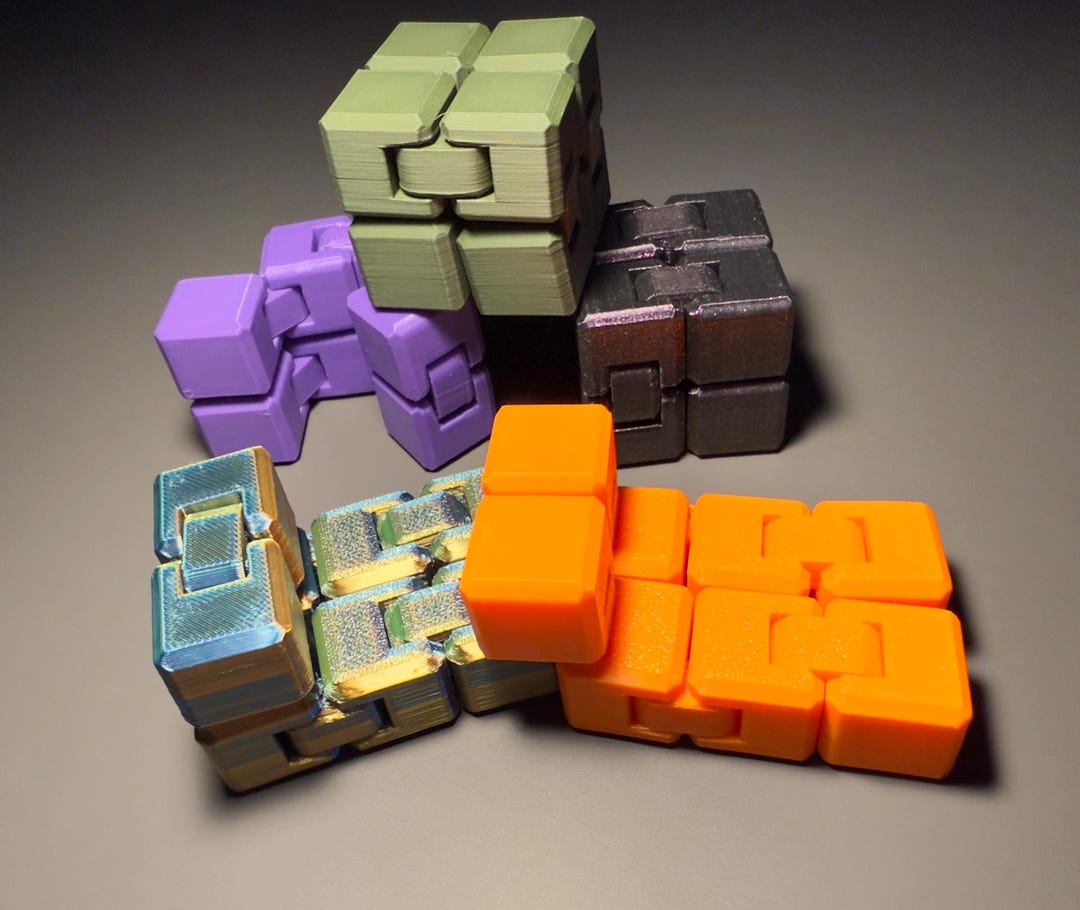 3D Printed Infinity Cube Fidget Toy - Etsy UK