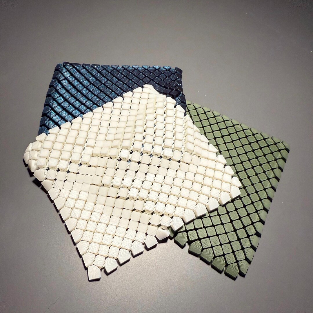 3D Printed Fidget Tile – Flexible Stress Relief Toy, Sensory Tactile ...
