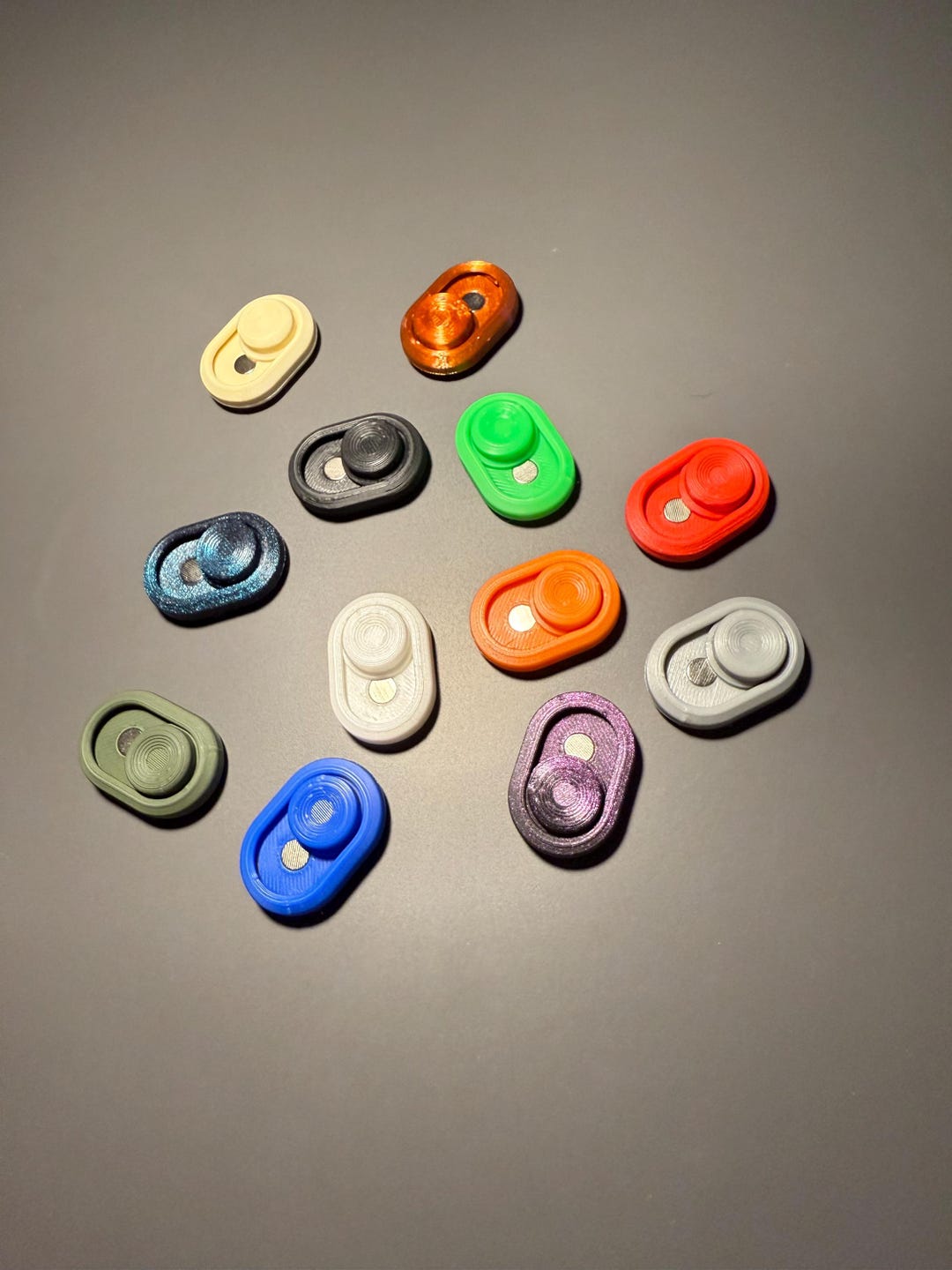 Small Magnetic Fidget Thumb Slider With Optional Keychain - Etsy