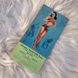 Vintage Pin up Girl Calendar Illustrated by KO Munson 1946 - Etsy