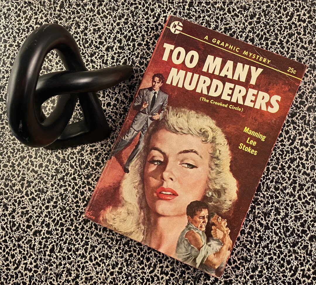 Too Many Murderers 1951 Pulp Fiction Crime Novel MCM Cover Graphics - Etsy