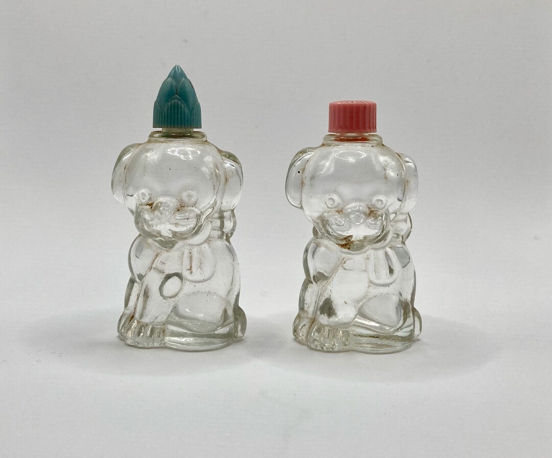 Pair of Adorable Vintage Pup Dog Figural Perfume Bottles - Etsy