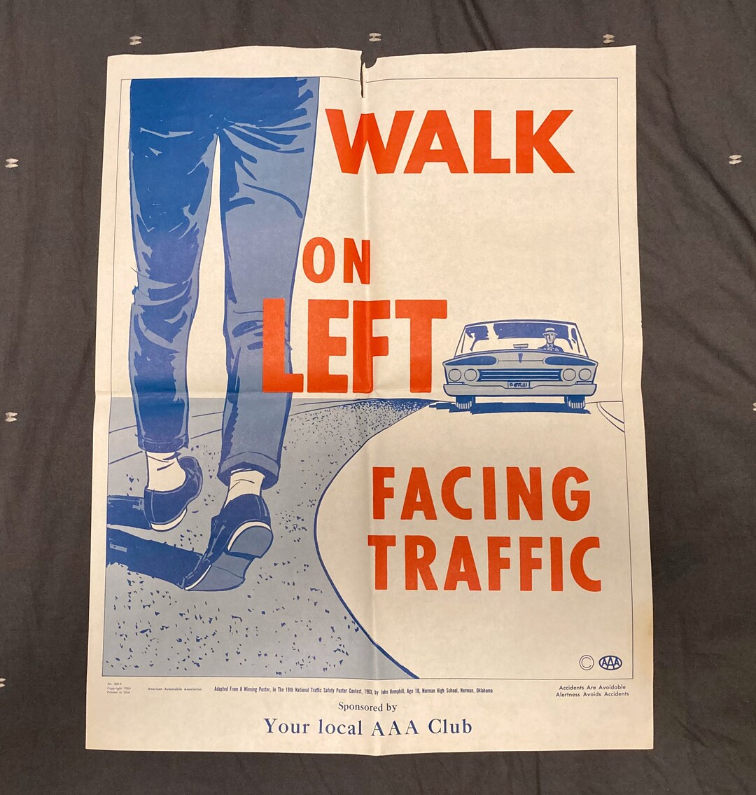 Fun Mid Century Modern AAA Club Poster 1964 Cool Retro Graphics - Etsy