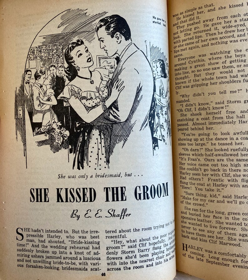 Thrilling Love Vintage Pulp Magazine 1952 Retro Romance Fun - Etsy