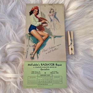 Vintage KO Munson Pinup Girl Calendar 1946 - Etsy