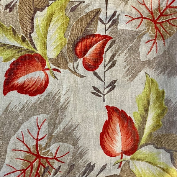 Vintage Barkcloth - Etsy