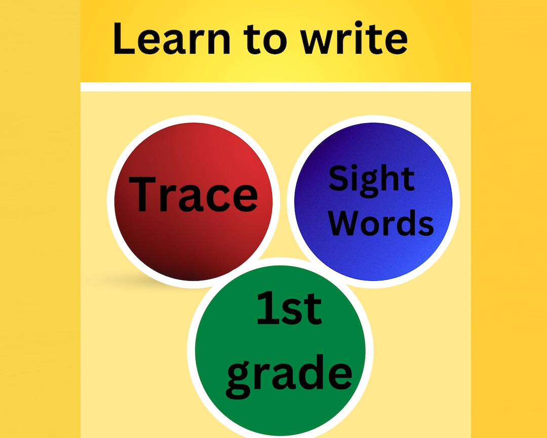 First Grade Sight Word Worksheet and Handwriting and Tracing Sight ...