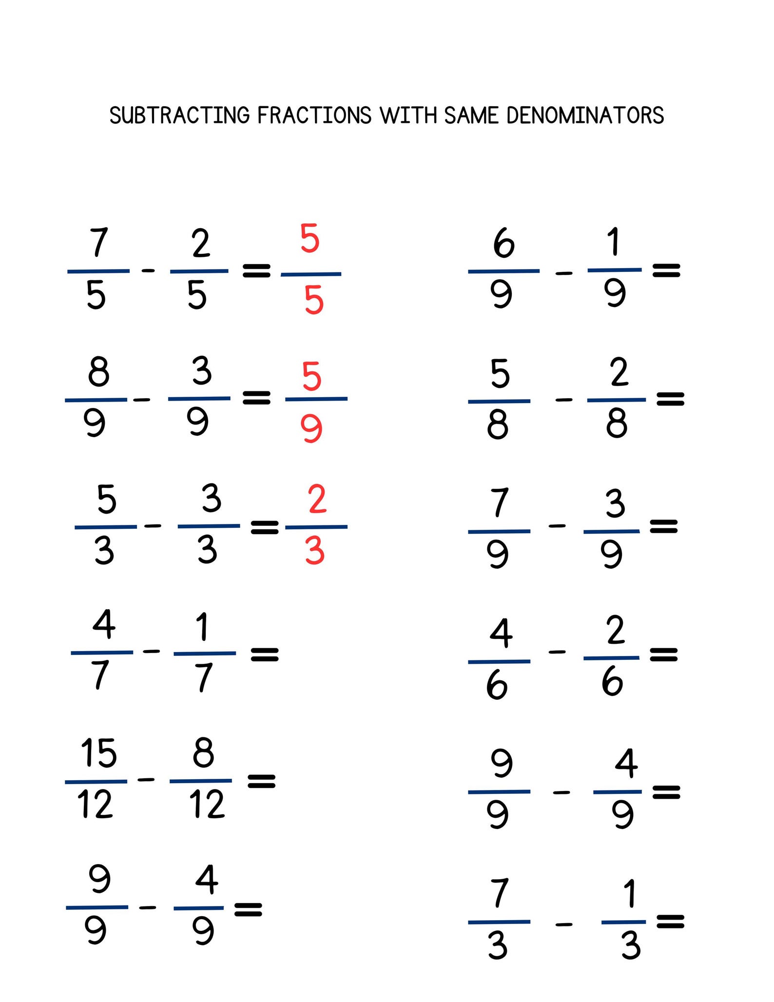Fraction Worksheet math Worksheet for 3rd and 4th Grade Multiplication ...
