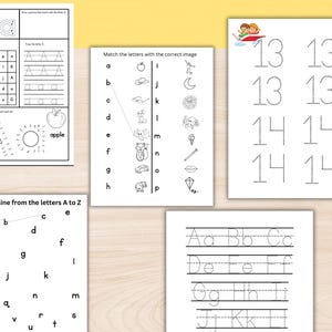 Sight Word Toddlers Kindergarten Worksheets Alphabet Tracing Worksheets ...