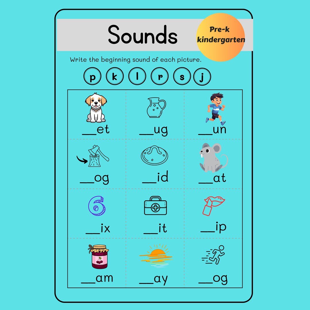 Spelling Words for Kindergarten Sight Words Pre-k Kindergarten Activity ...