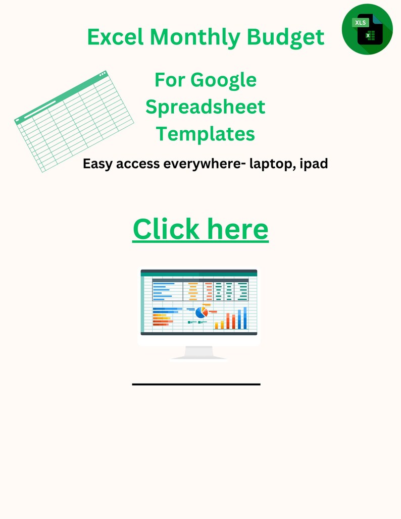 Digital Monthly Budget Worksheet Expense Tracker Beginners Google Sheet ...
