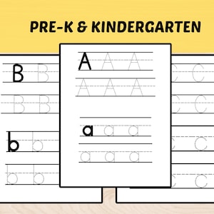 Alphabet Tracing Worksheet: Sight Word Handwriting Practice (PDF) - Etsy