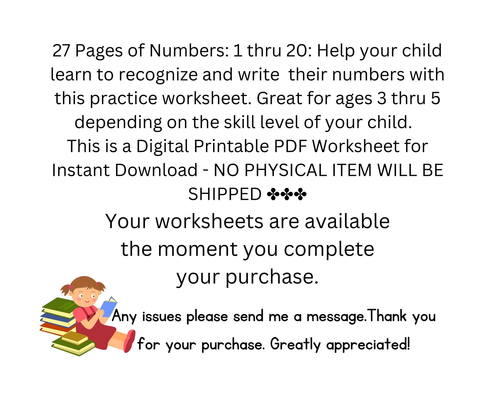 Alphabet Worksheets & Number Tracing Worksheet for Preschool Large ...
