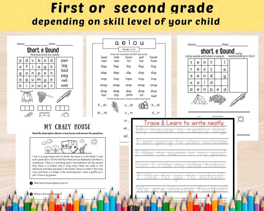 Sight Words Handwriting Practice: 1st-2nd Grade Worksheet (PDF) - Etsy