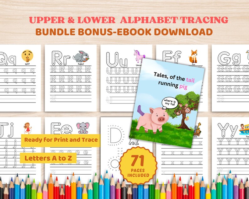 Alphabet Tracing Activity Worksheet for Pre-k and Kindergarten Writing ...