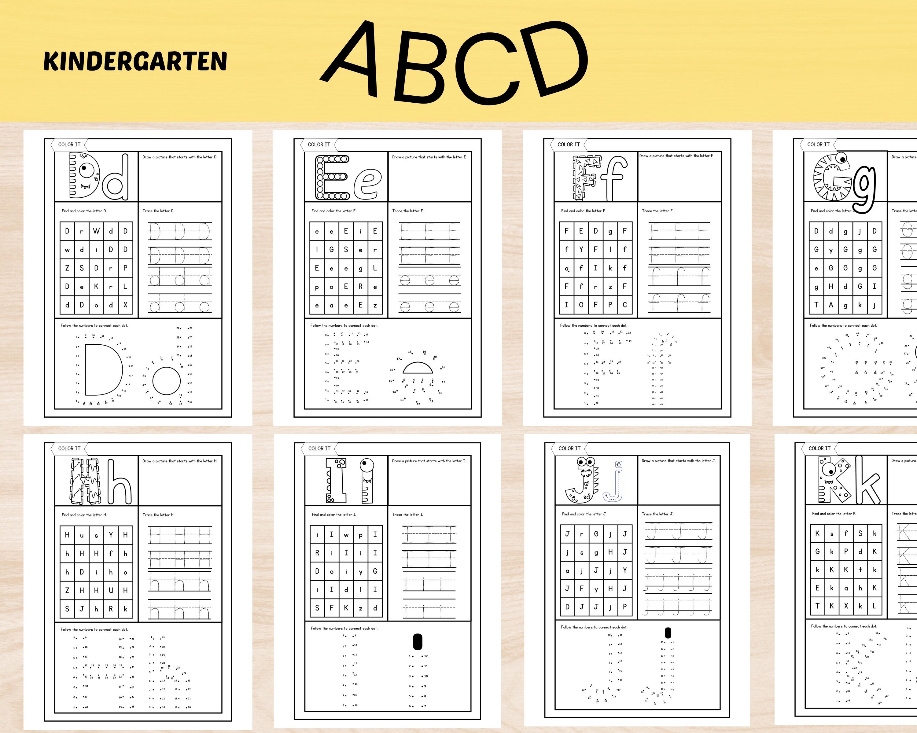 Alphabet Tracing Worksheet: Sight Word Handwriting Practice (PDF) - Etsy