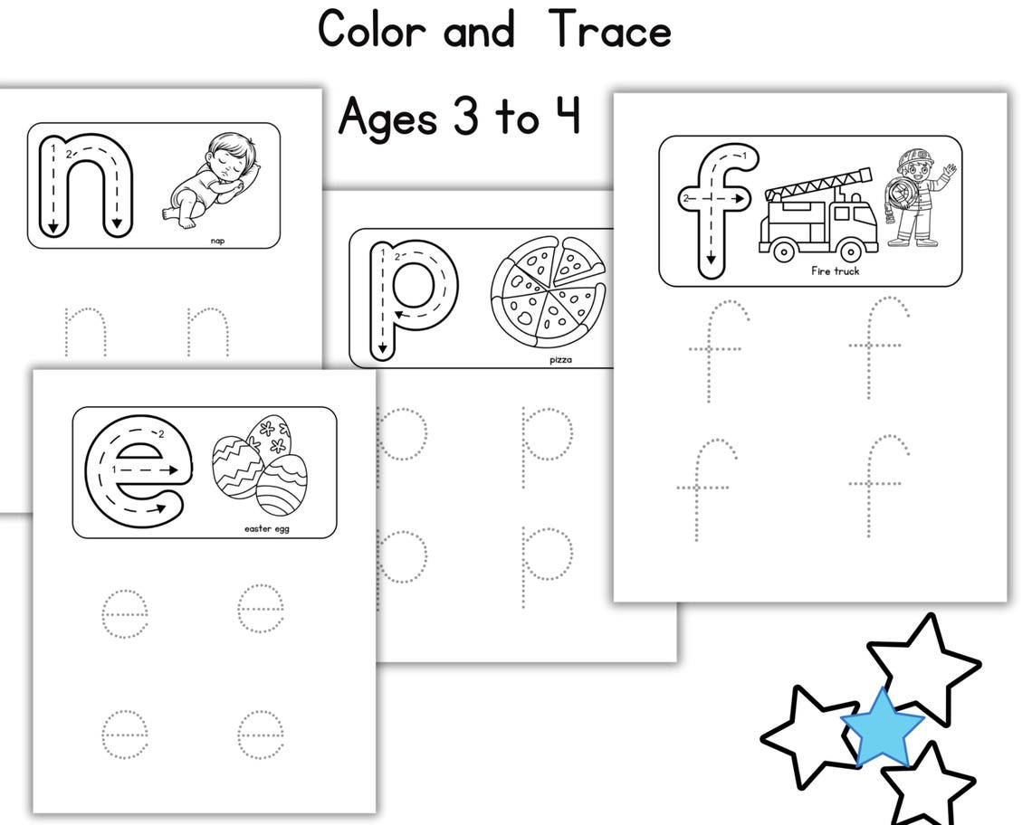 Alphabet Worksheets & Number Tracing Worksheet for Preschool Large ...
