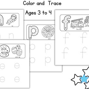 Alphabet Worksheets & Number Tracing Worksheet for Preschool Large ...