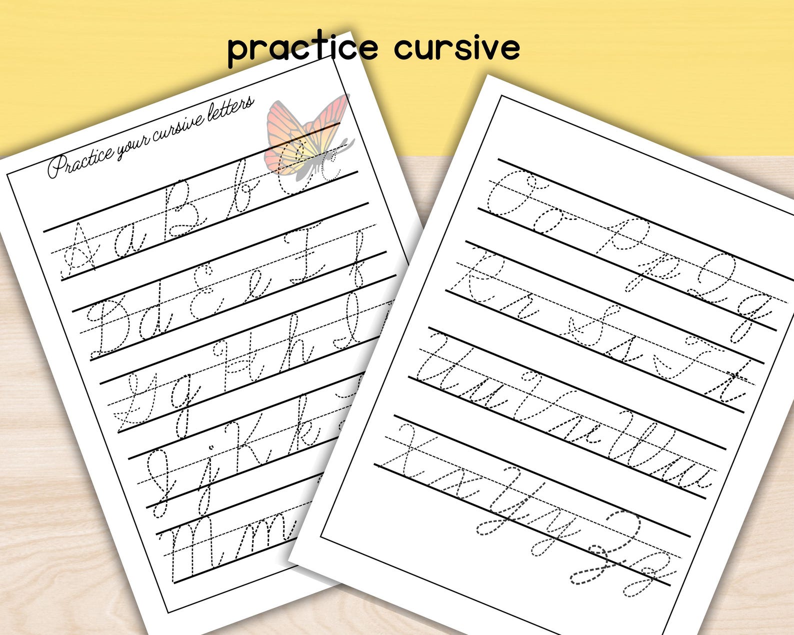 Alphabet Tracing Worksheet: Sight Word Handwriting Practice (PDF) - Etsy