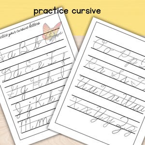Alphabet Tracing Worksheet: Sight Word Handwriting Practice (PDF) - Etsy