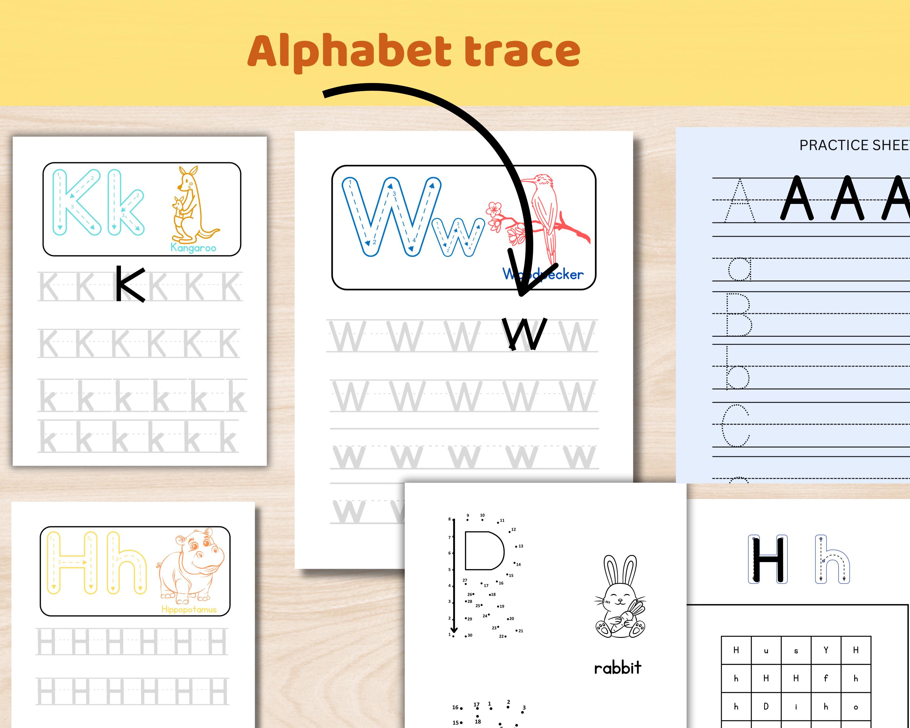 Sight Word Toddlers Kindergarten Worksheets Alphabet Tracing Worksheets ...