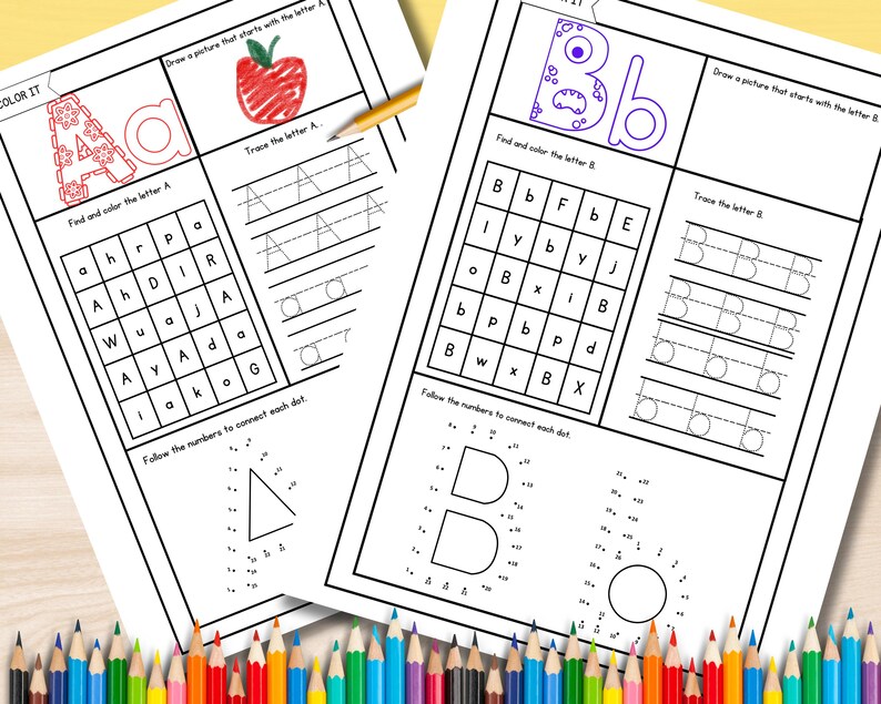 Alphabet Tracing Worksheet: Sight Word Handwriting Practice (PDF) - Etsy