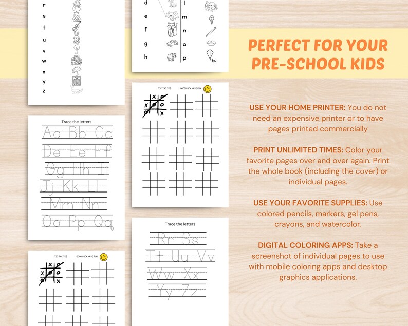 Worksheet for Pre-k Alphabet Letter Tracing Worksheet Activity for Kids ...