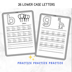 Pre-k Alphabet Letters Tracing Worksheet, Book age 4-6 Printable ...