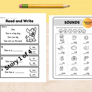 Kindergarten Sight Words Kids Alphabet Sound With Tracing Worksheet for ...
