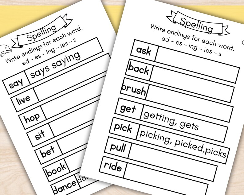 Second Grade Sight Words Spelling Worksheet Trace and Write First Grade ...
