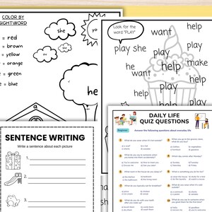 2nd Grade Sight Word Worksheet and Handwriting and Tracing Sight Words ...