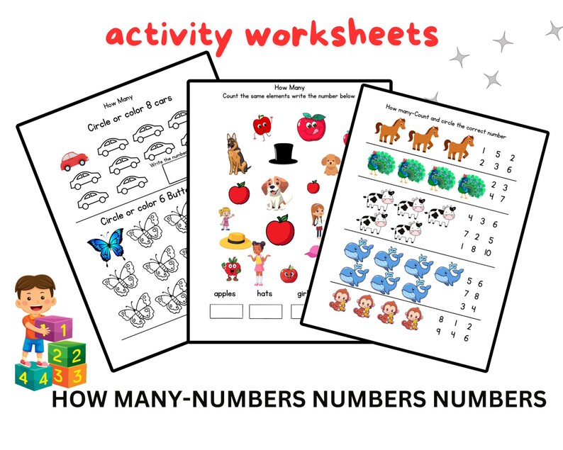 Alphabet Worksheets & Number Tracing Worksheet for Preschool Large ...