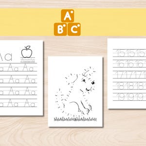 Kindergarten Sight Words Kids Alphabet Sound With Tracing Worksheet for ...